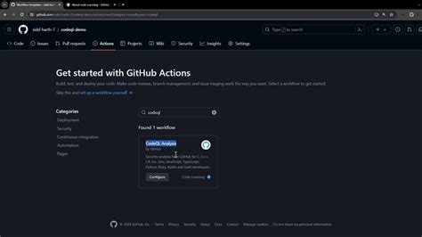 use codeql as a step in a workflow kodekloud notes