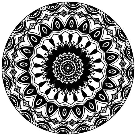 Premium Vector Decorative Mandala With Marine Elements And Waves On