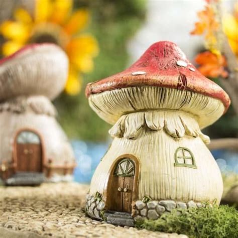 Miniature Mushroom House Fairy Garden Supplies Craft Supplies