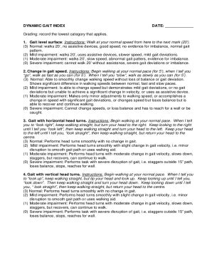 Fillable Online Dynamic Gait Index Pdf Fill Online Printable