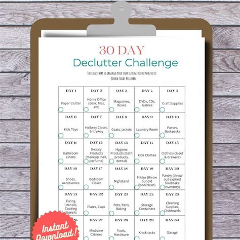 Day Declutter Challenge Etsy UK