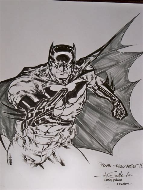 Batman By Guile In Samuel Amiets Convention Sketch Comic Art Gallery Room