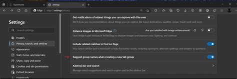 How To Enable Tab Groups Name Suggestion In Microsoft Edge