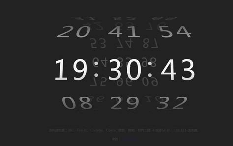 Css3实现3d数字时钟滚动特效代码 安小熙博客 Css3实现3d数字时钟滚动特效代码 安小熙博客