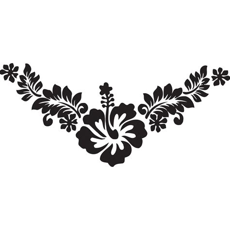 Hibiscus Stencil