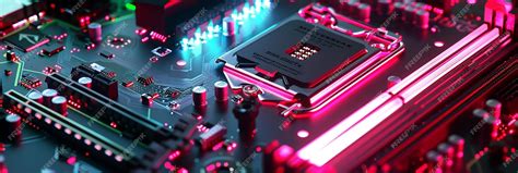 Premium Photo Modern Computer Motherboard And Cpu Socket