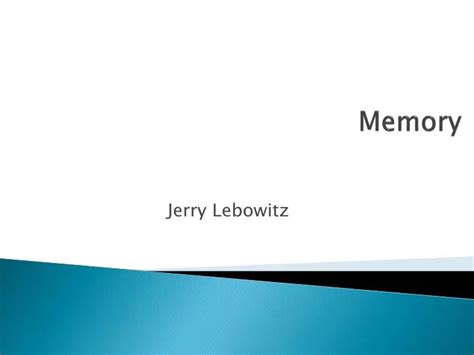 PPT Memory PowerPoint Presentation Free Download ID