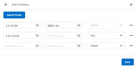 Configure A Site Prefix
