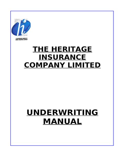 Underwriting Manual Pdf Insurance Liability Insurance