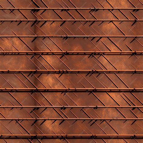 Premium Ai Image A Rusty Metal Grid With A Rusty Metal Background