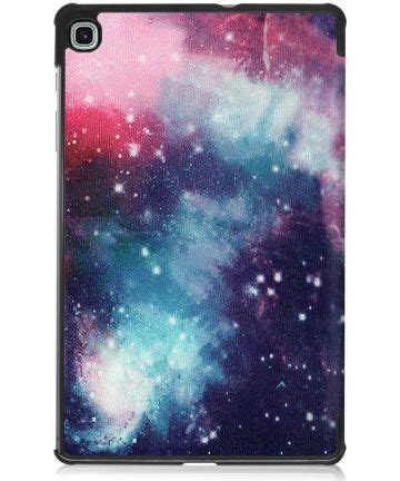 Samsung Galaxy Tab S6 Lite Hoesje Tri Fold Paars Print GSMpunt Nl