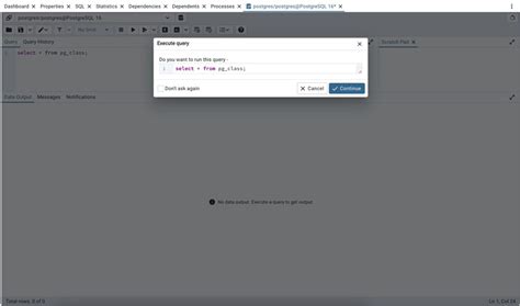 Query Tool PgAdmin Documentation