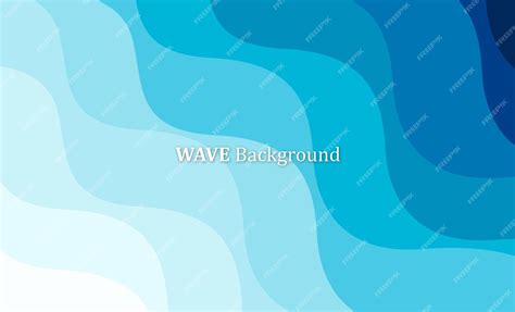 Premium Vector Wave Backgrond Vector Gradient Blue