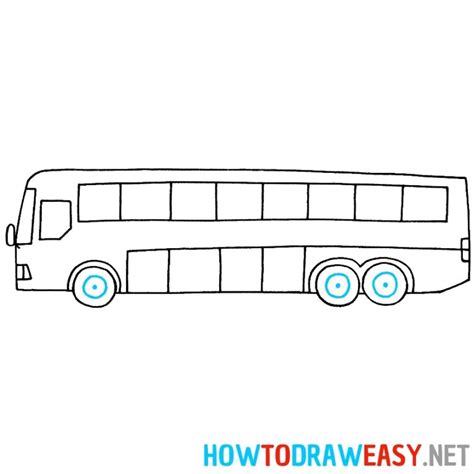 How To Draw A Bus Step By Step How To Draw Easy