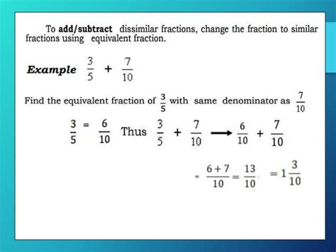 m6 q1 w1 adds and subtracts simple fractions and mixed numbers pptx