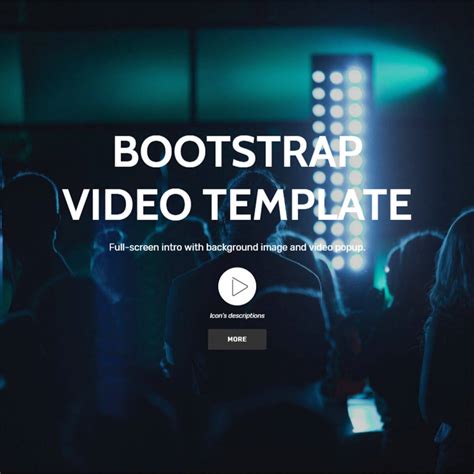 Free Html Bootstrap Multi Page Template