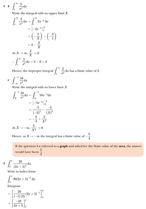 9709 P1 Integration Exercise 8 Worked Solutions Maths With David