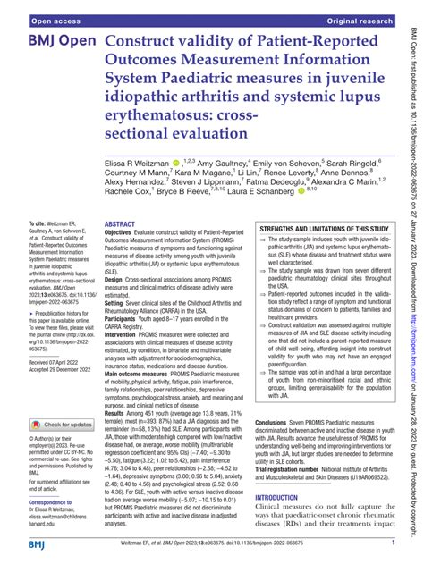 Pdf Construct Validity Of Patient Reported Outcomes Measurement