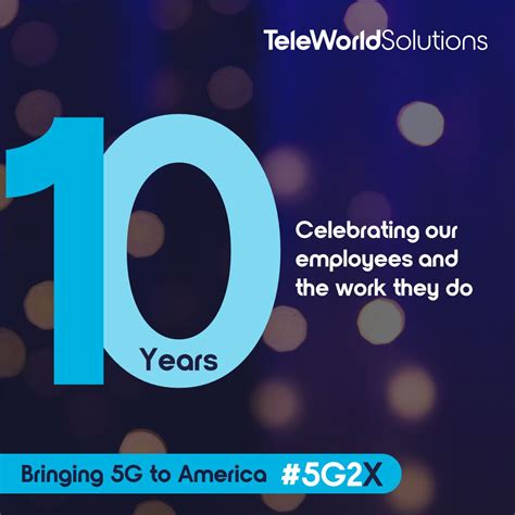 Teleworld Solutions On Linkedin 5g Happyworkanniversary