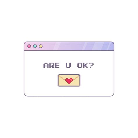 Y2k Interface Icon Signature Popup Are You Okay Valentines Day