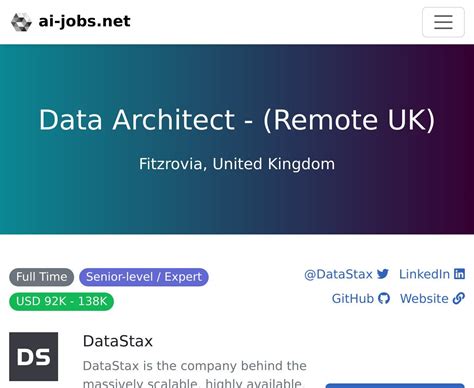 Hiring Data Architect Remote Uk In Fitzrovia United Kingdom Raimljobs