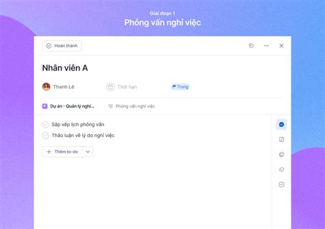 Mẫu quản lý quy trình nghỉ việc Cleeksy