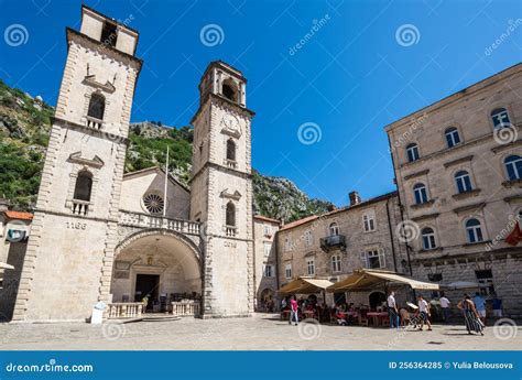 The Cathedral Of Saint Tryphon In Kotor Editorial Image Image Of