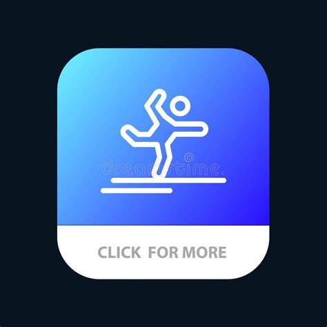 Athlete Gymnastics Performing Stretching Mobile App Button Android