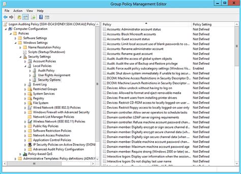 Do You Use Group Policy To Enable Auditing Of Logon Attempts Sswrules
