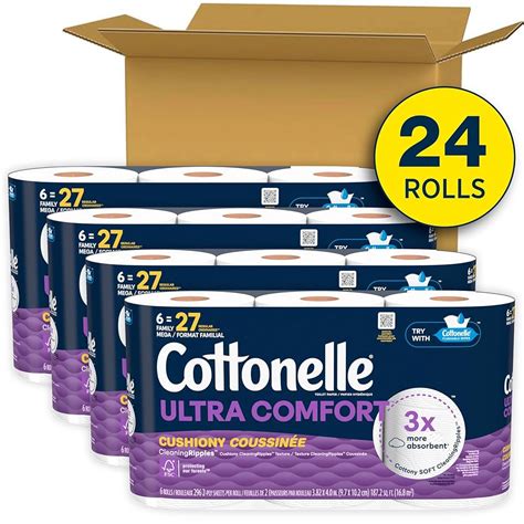 Clean Ripple Texture Toilet Paper Cottonelle Ultra Comfortcare Toilet