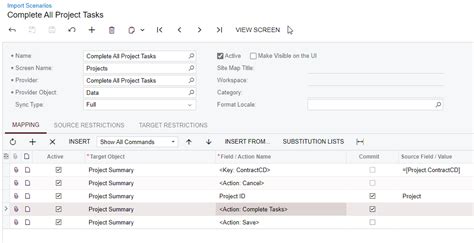 Import Scenario To Complete All Project Tasks Not Working Community