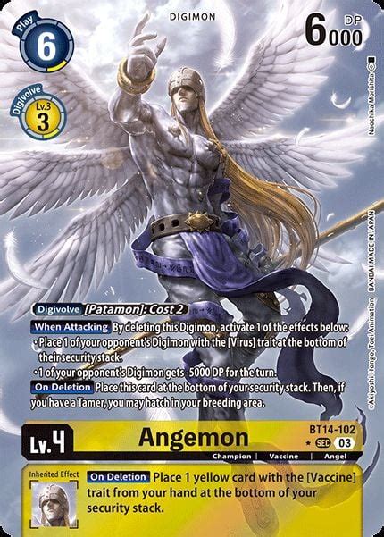 Angemon Digimon Myp Cards