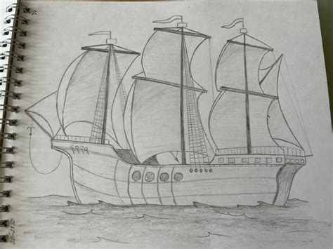 Корабль Арт челлендж Рисунок Корабль