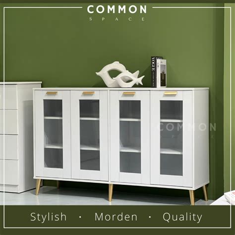 🔥 Free Install 🔥 Common Space Glacia 4 Door Display Cabinet With