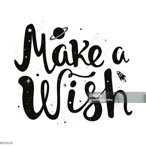 토성 우주선 별과 문자 따옴표와 벡터 타이포그래피 포스터 소원을 확인 검은색에 대한 스톡 벡터 아트 및 기타 이미지 검은색