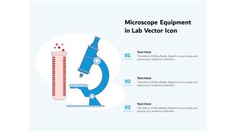 Microscope Equipment In Lab Vector Icon Powerpoint Templates Slides