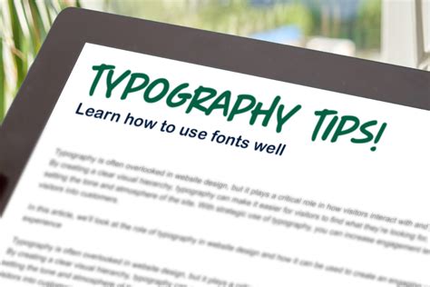 The Role Of Typography In Website Design Turning Visitors Into Customers