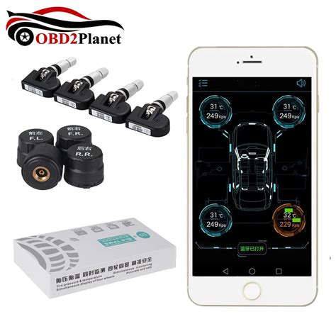 High Quality Bluetooth TPMS Car Tire Tyre Pressure Monitoring System For Android IOS
