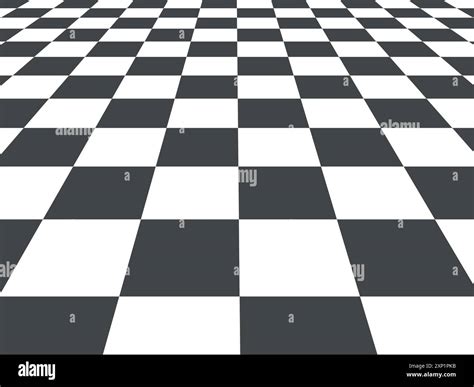 Checkered Square Pattern Ground Perspective Grid View Stock Vector Image And Art Alamy