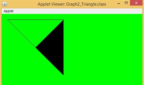Display Triangle Using Applets In JAVA CSPrograms4u