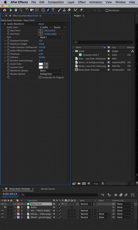 audio wave form effects where is the start end frequency help