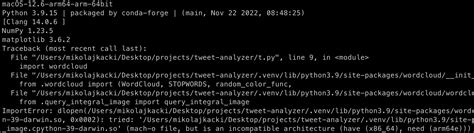 Architectural Problems Importing With M1 Mac · Issue 701 · Amuellerwordcloud · Github