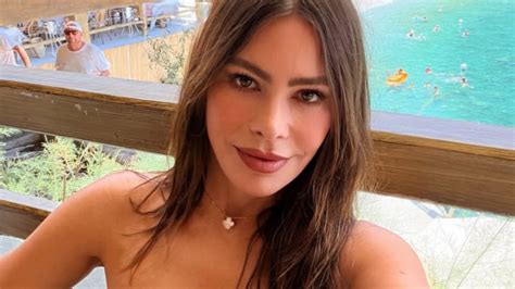 Sofia Vergara Gives A Cheeky Peek Of Her Thong Paired With A Tight Tube