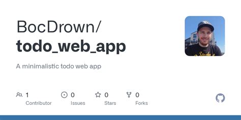 Github Bocdrowntodowebapp A Minimalistic Todo Web App