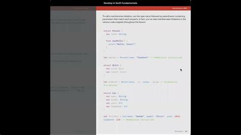 swift fundamentals book 2 4 structures and memberwise initializer