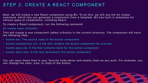 Streamlining React Component Development And Sharing With Bit Pptx