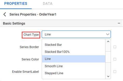 Switch Chart Type Bold Reports Designer React