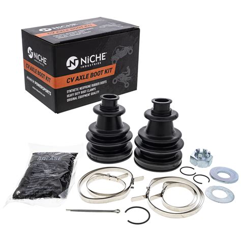 Niche Front Rear CV Axle Boot Kit Polaris RZR 1000 2203440 2203442 UTV 519 KCV2225B Walmart Com
