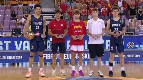 Euro U16 Cameron Houindo Mvp Louka Letailleur Dans Le 5 All Stars