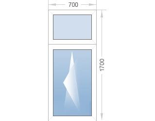 Одностворчатое окно с фрамугой 700x1700 профиль REHAU цена 5300 ...